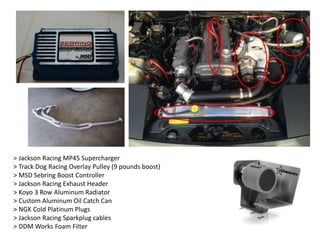 1997 M-Edition Supercharged Miata | PPTX | Performance Cars | Auto Type