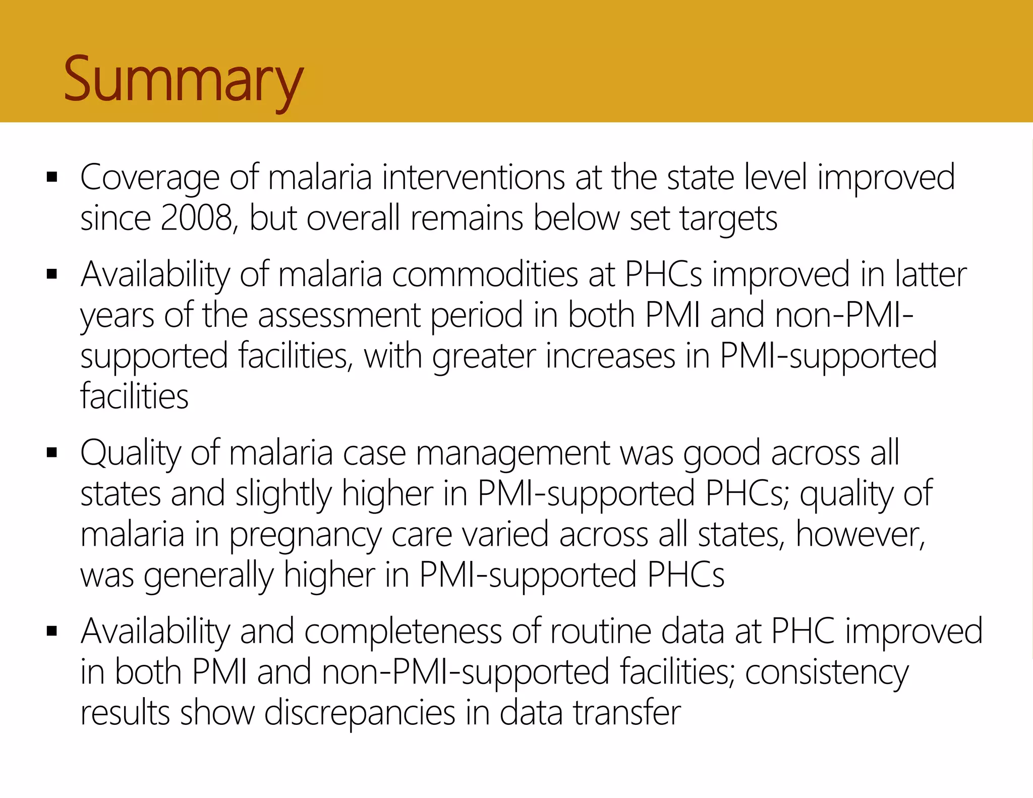 Malaria Intervention Assessment in Four States of Nigeria: An ...