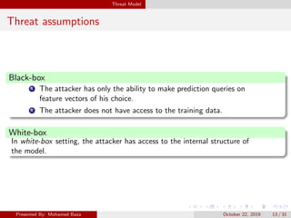 Model Inversion attack exploiting confidence intervals | PPT