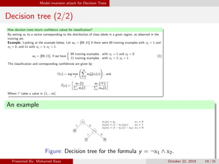 Model Inversion attack exploiting confidence intervals | PPT