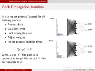 Model Inversion attack exploiting confidence intervals | PPT