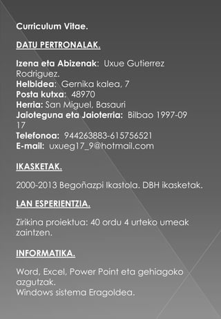 Miau taldea cv | PDF