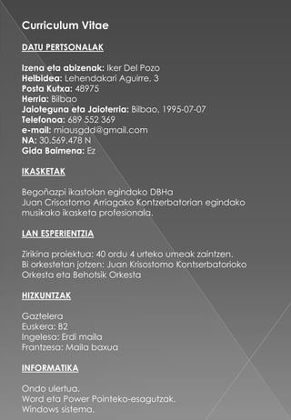 Miau taldea cv | PDF