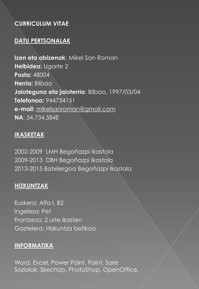 Miau taldea cv | PDF