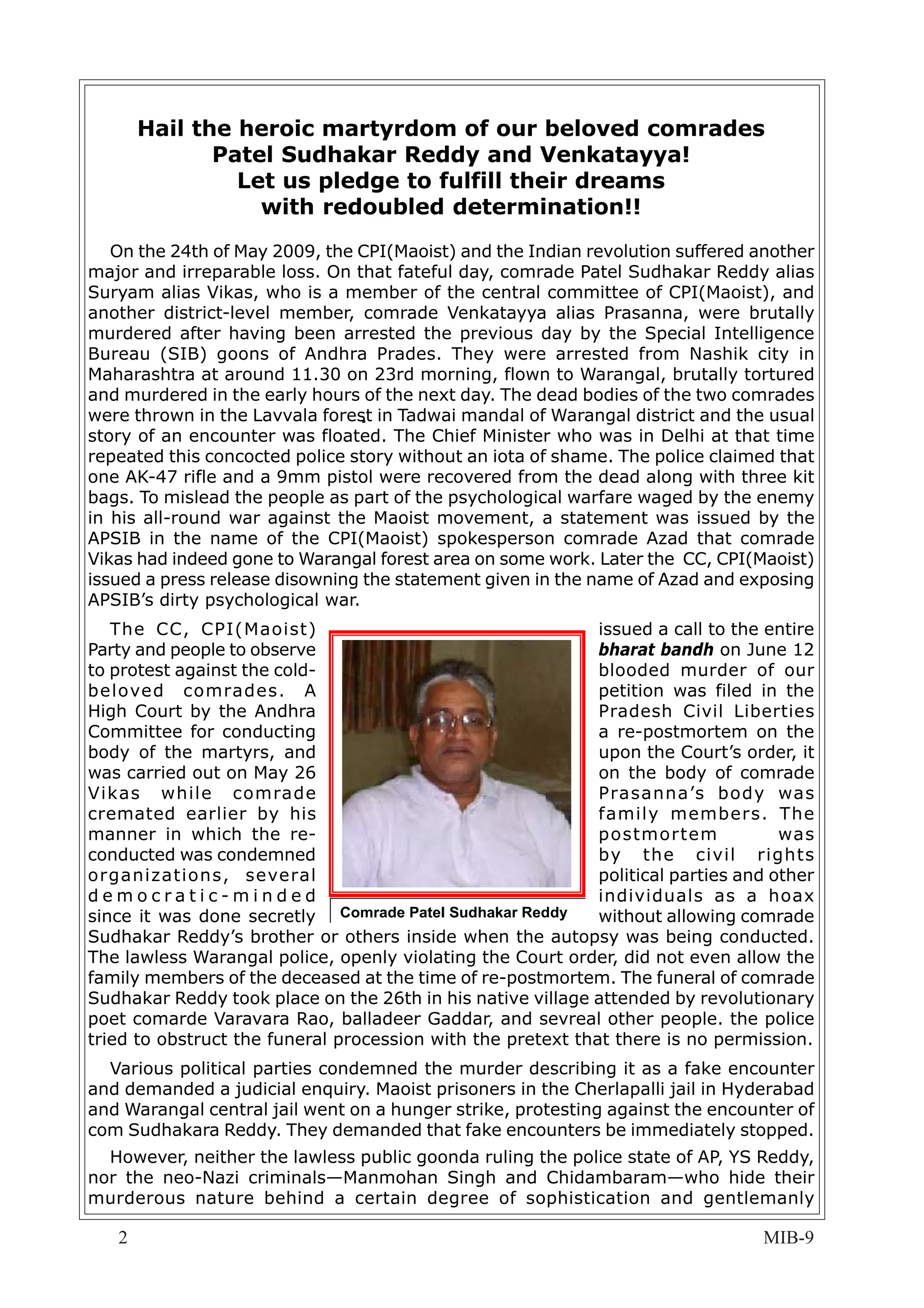 Maoist Information Bulletin | PDF