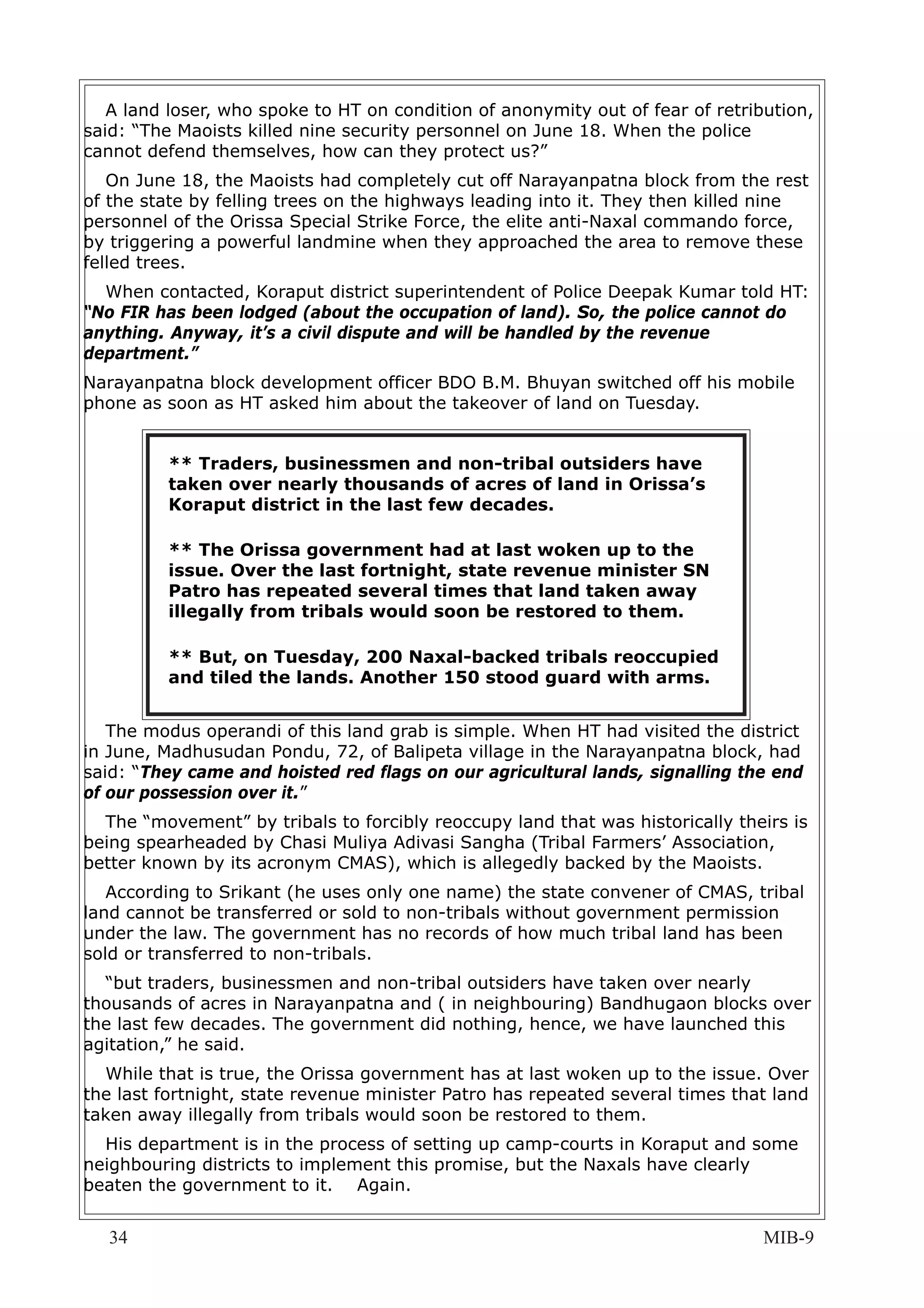 Maoist Information Bulletin | PDF