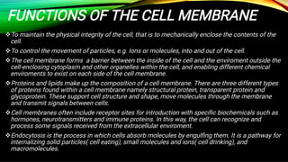 MIBCC 101(CELL Membrane - Structure,composition and Functions).pdf