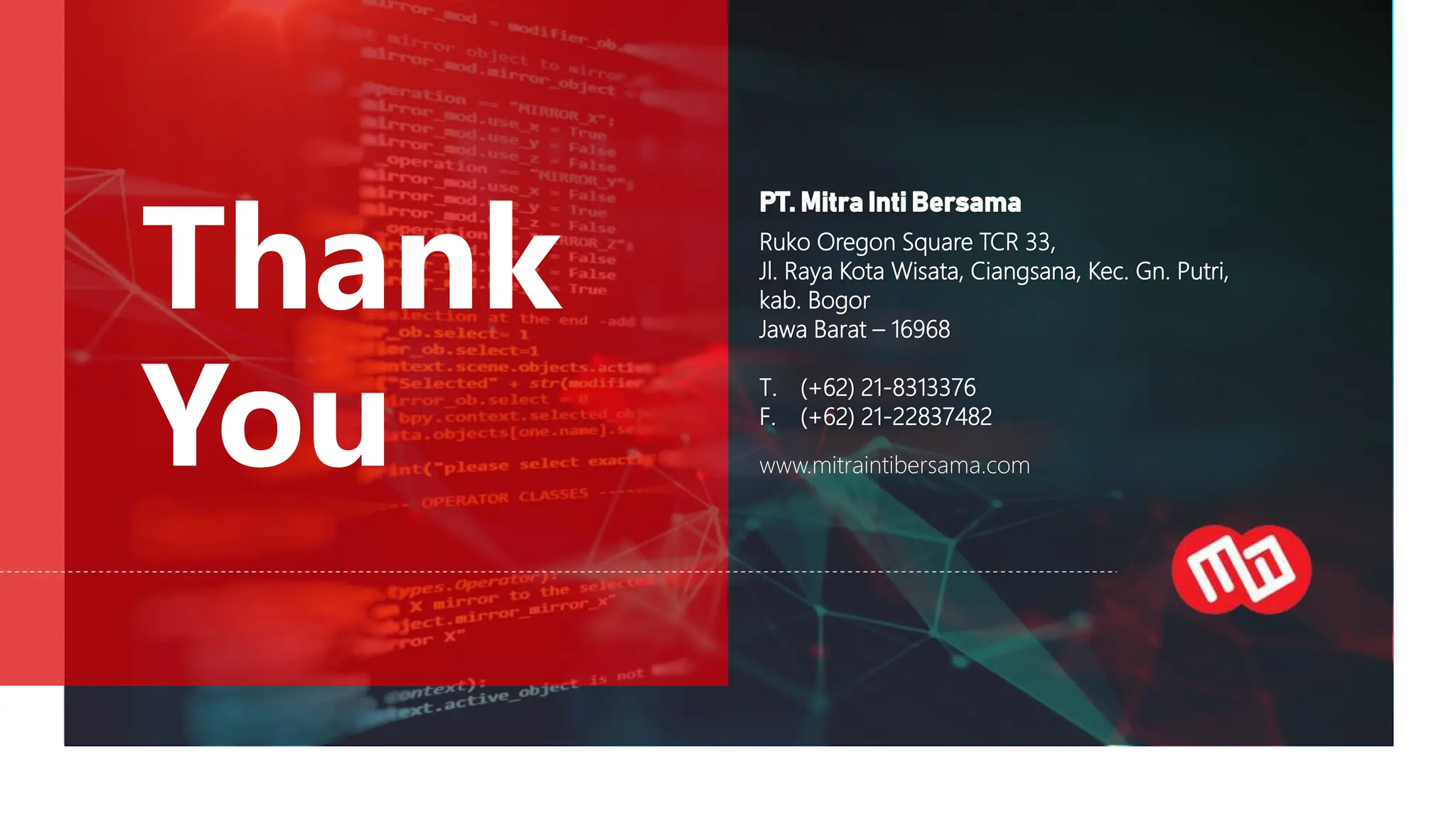 Mitra Inti Bersama Company profile 2023 | PPT