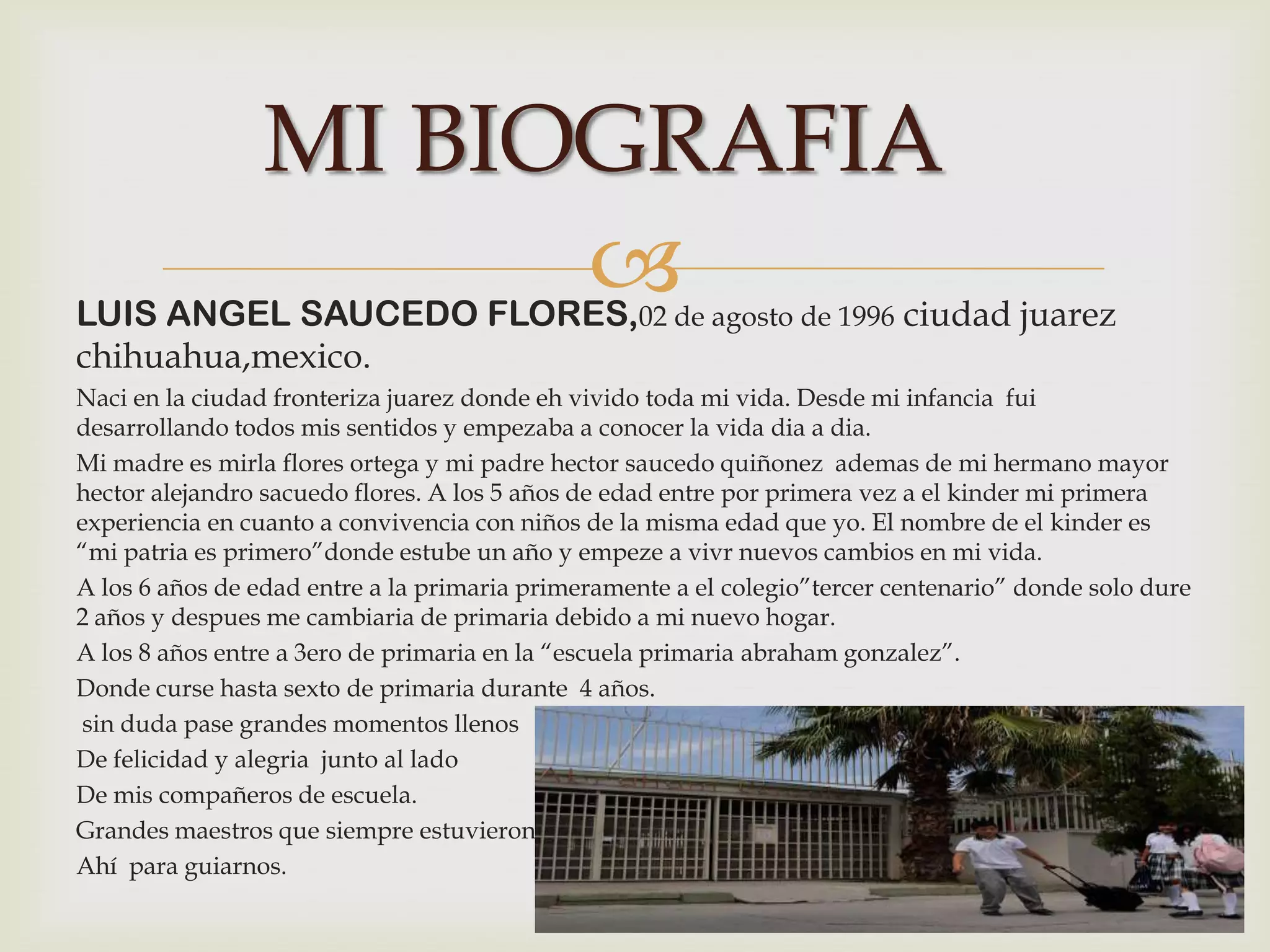 Mi biografia | PPT