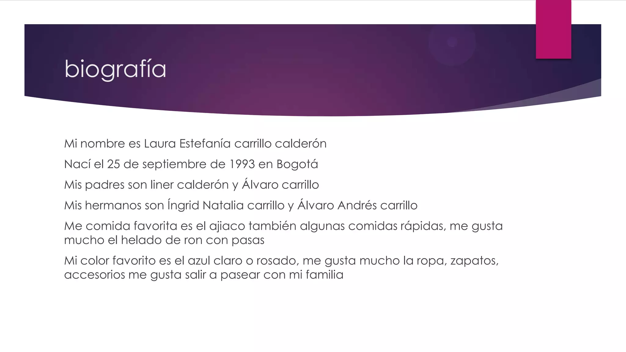 Mi biografia | PPT