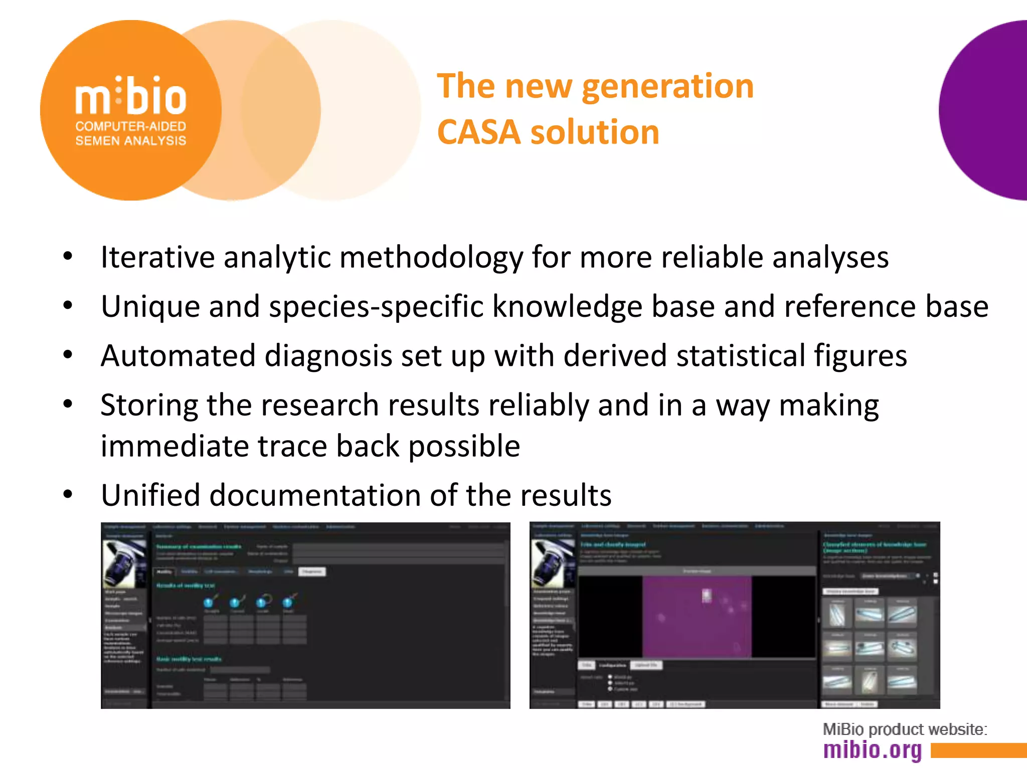 MiBio - The new generation CASA system | PPT