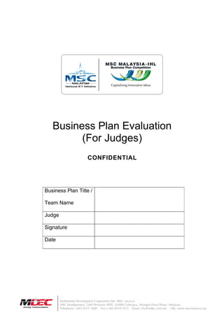 Mibpc 2010 business_plan_evaluation_form_v1.0_31jul2010 | DOC
