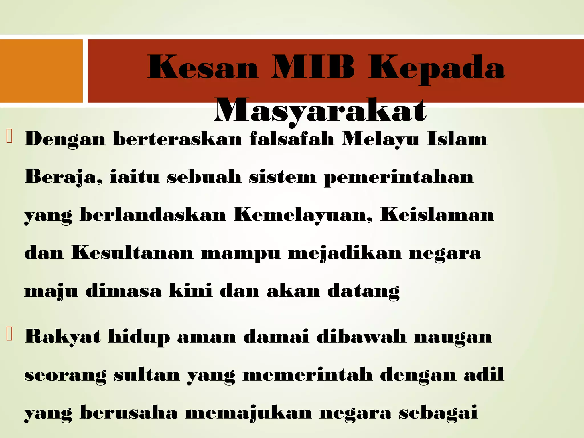 MIB Calak Brunei | PPT
