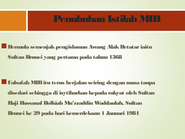 MIB Calak Brunei | PPT