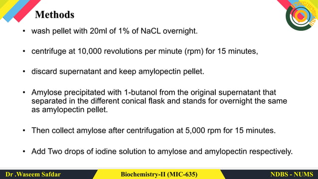 Isolation of Amylose | PDF | Chemistry | Science