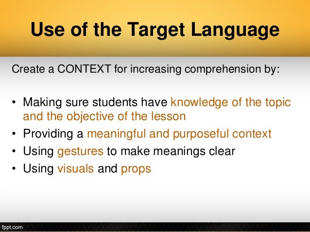 Teaching in the Target Language - Brandon Zaslow