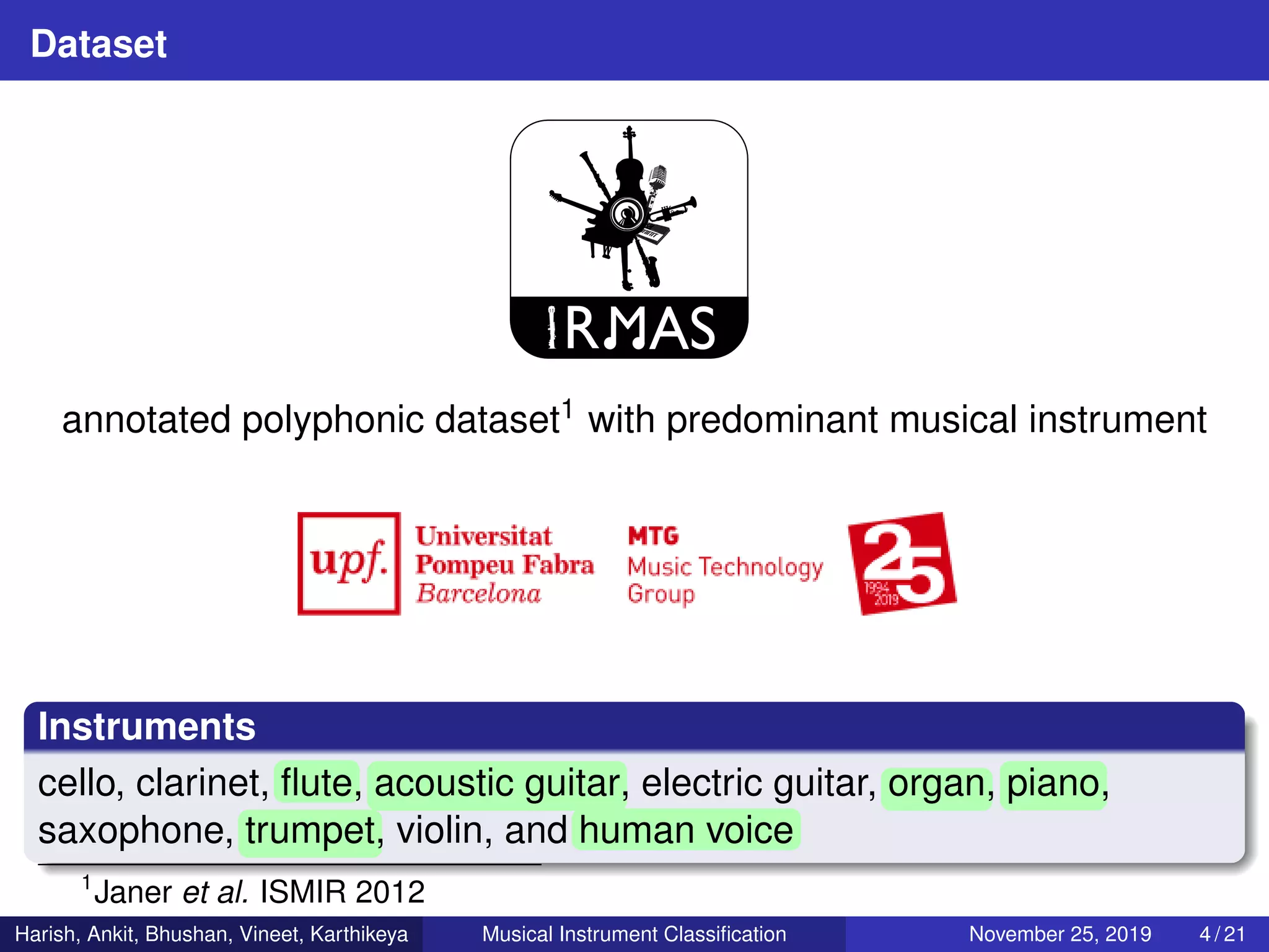 Musical Instrument Classification | PDF