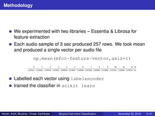 Musical Instrument Classification | PDF