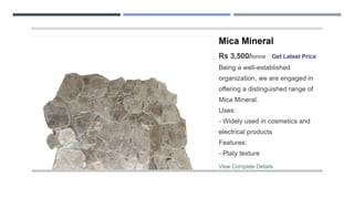 Mica Industry - Information | PPT