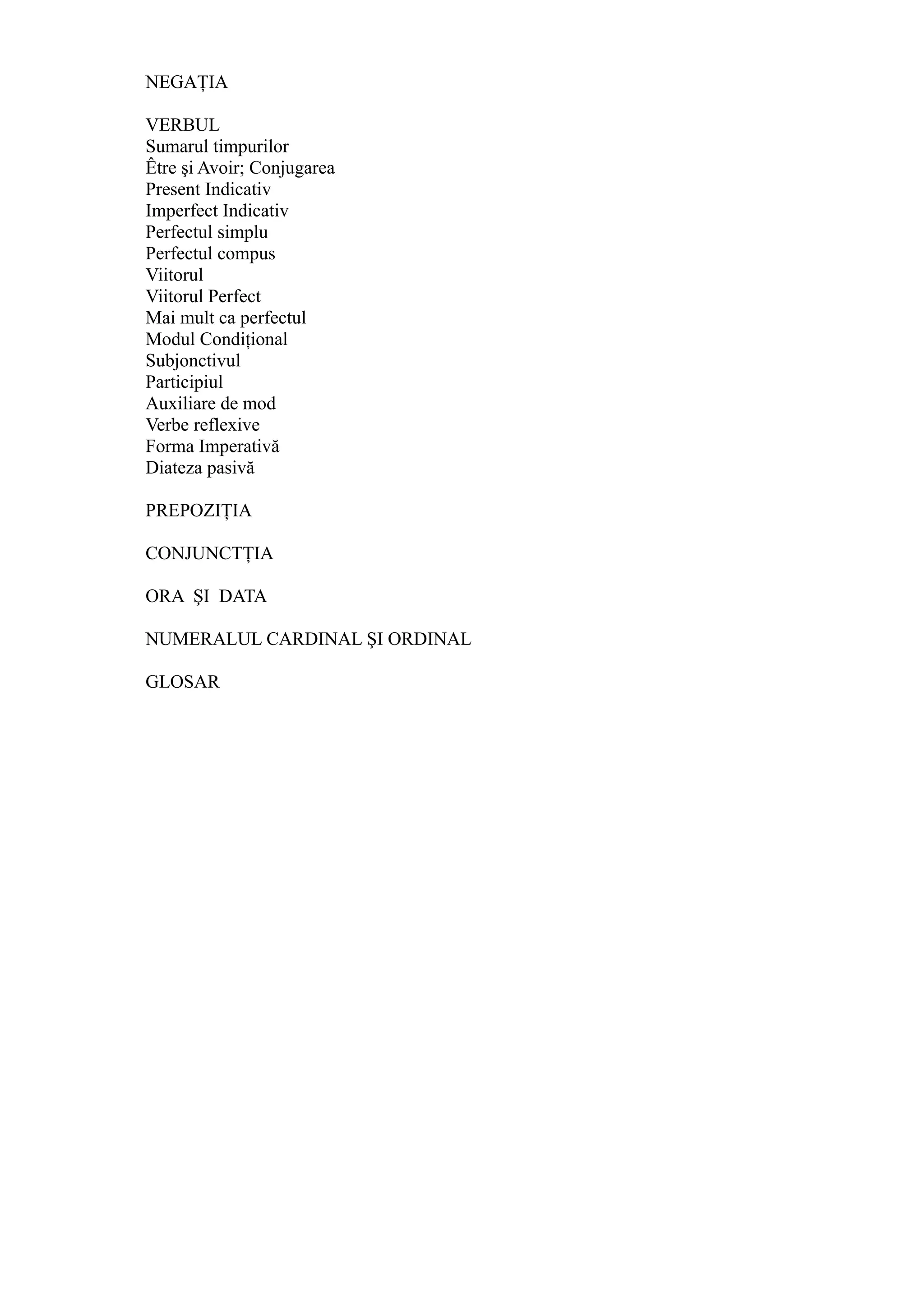 Mica gramatica a limbii franceze | PDF