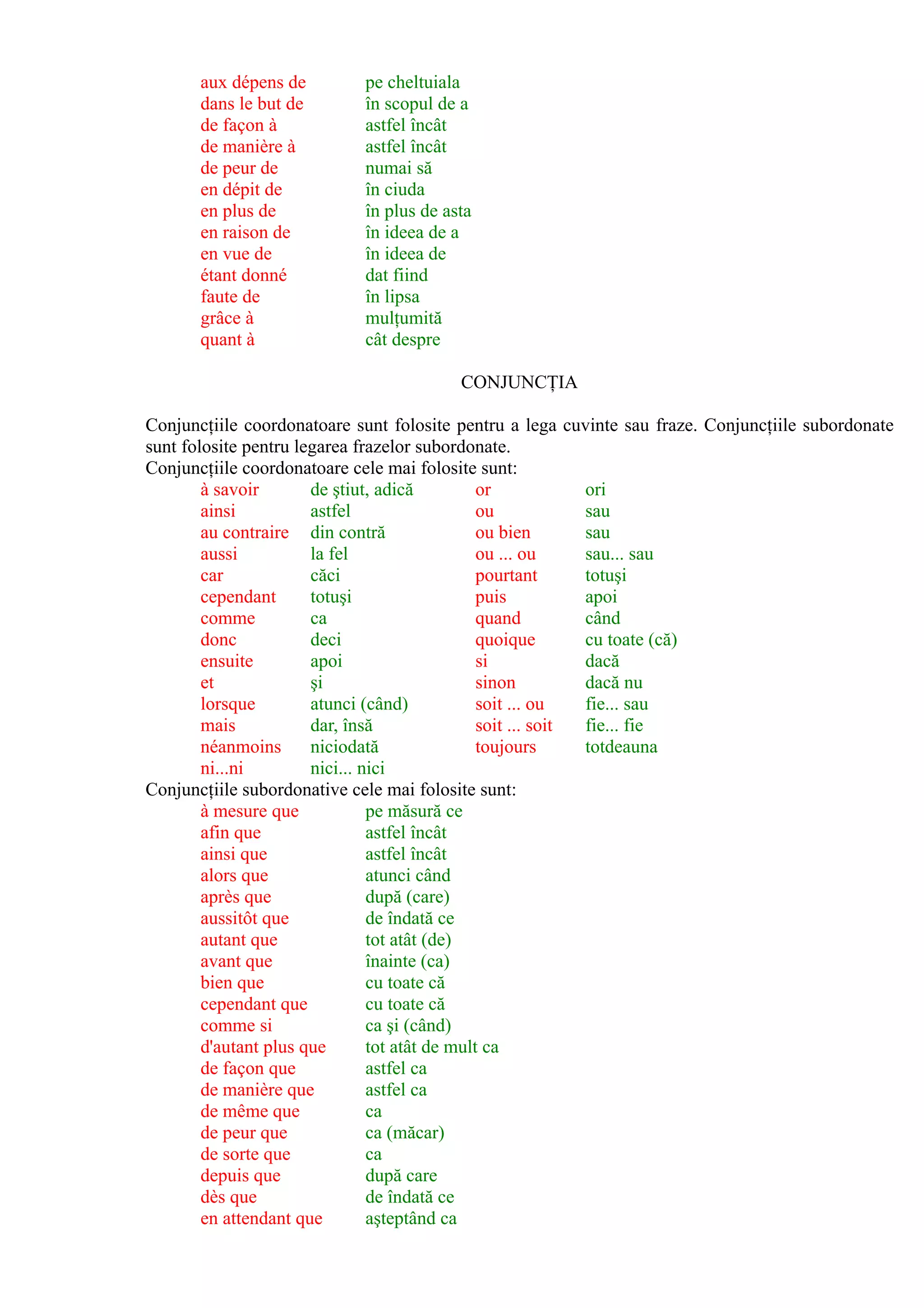 Mica gramatica a limbii franceze | PDF