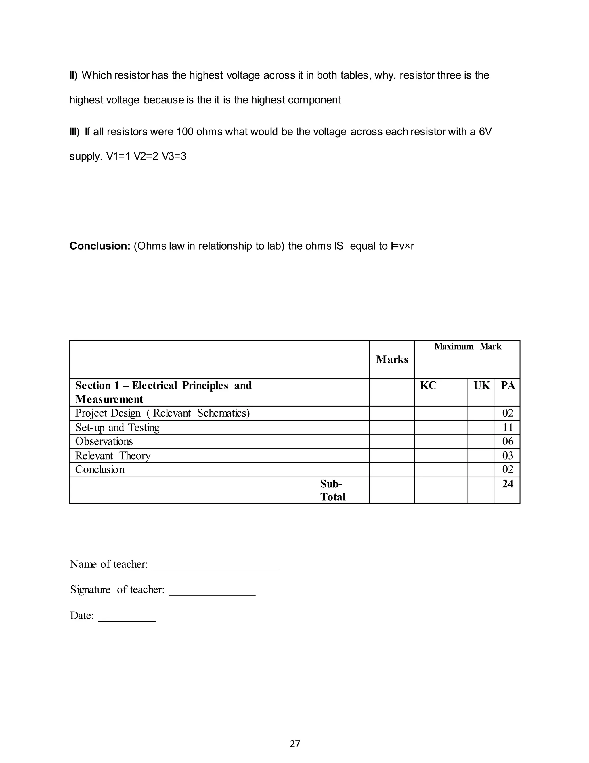 Micah hunter electrical portfolio outline core and sba 1 | DOCX