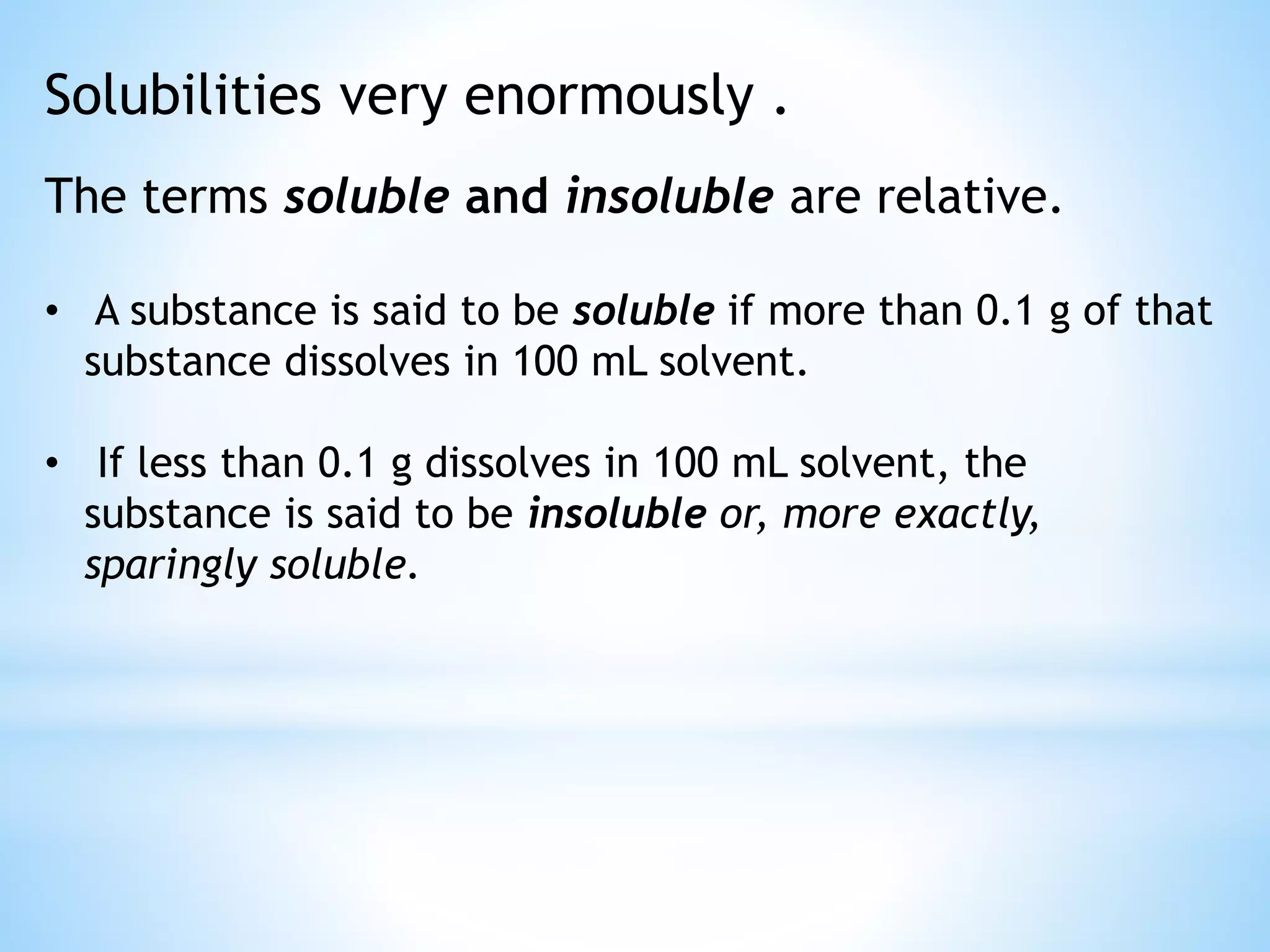 solution and solubility | PPTX