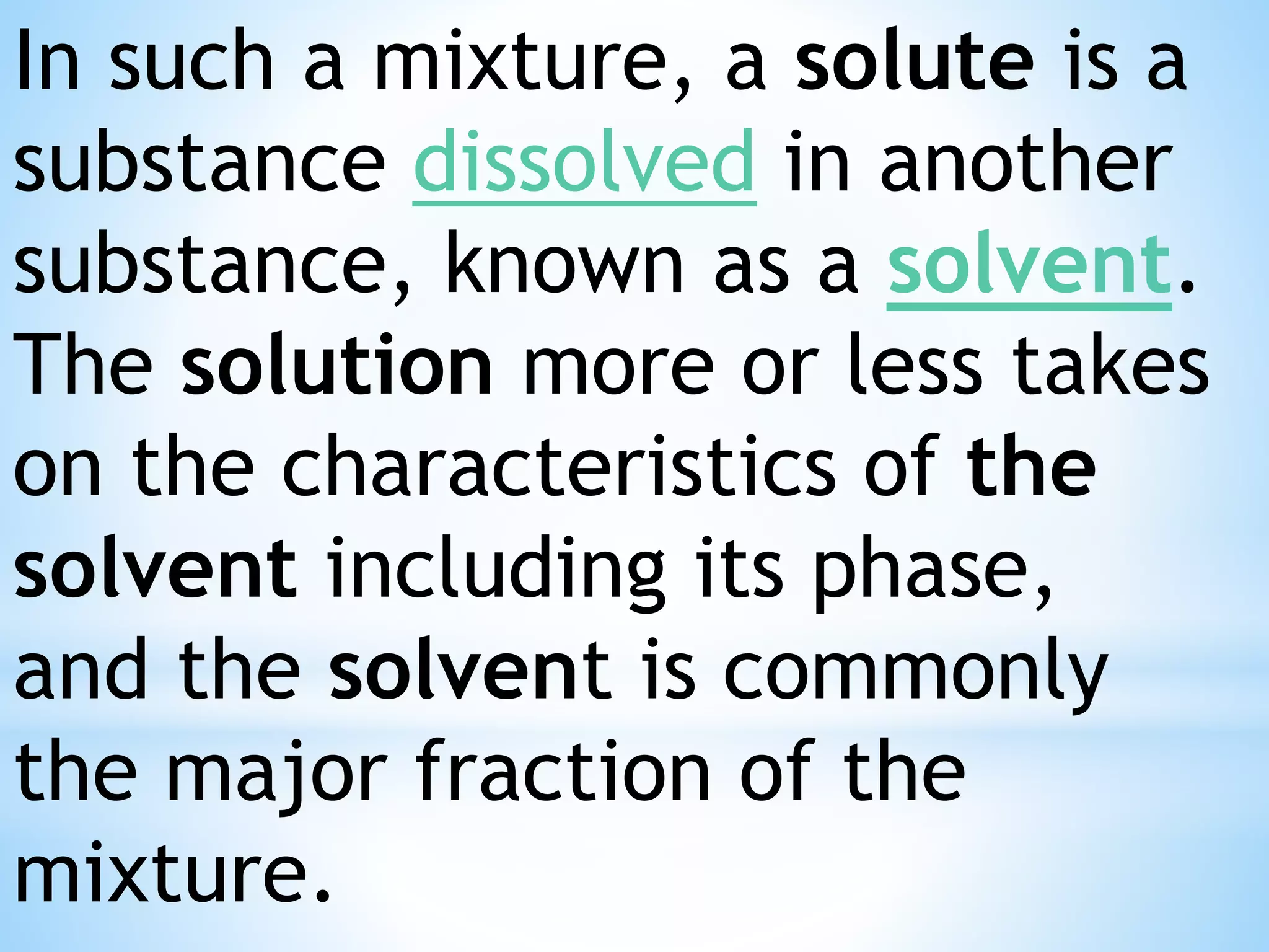 solution and solubility | PPTX