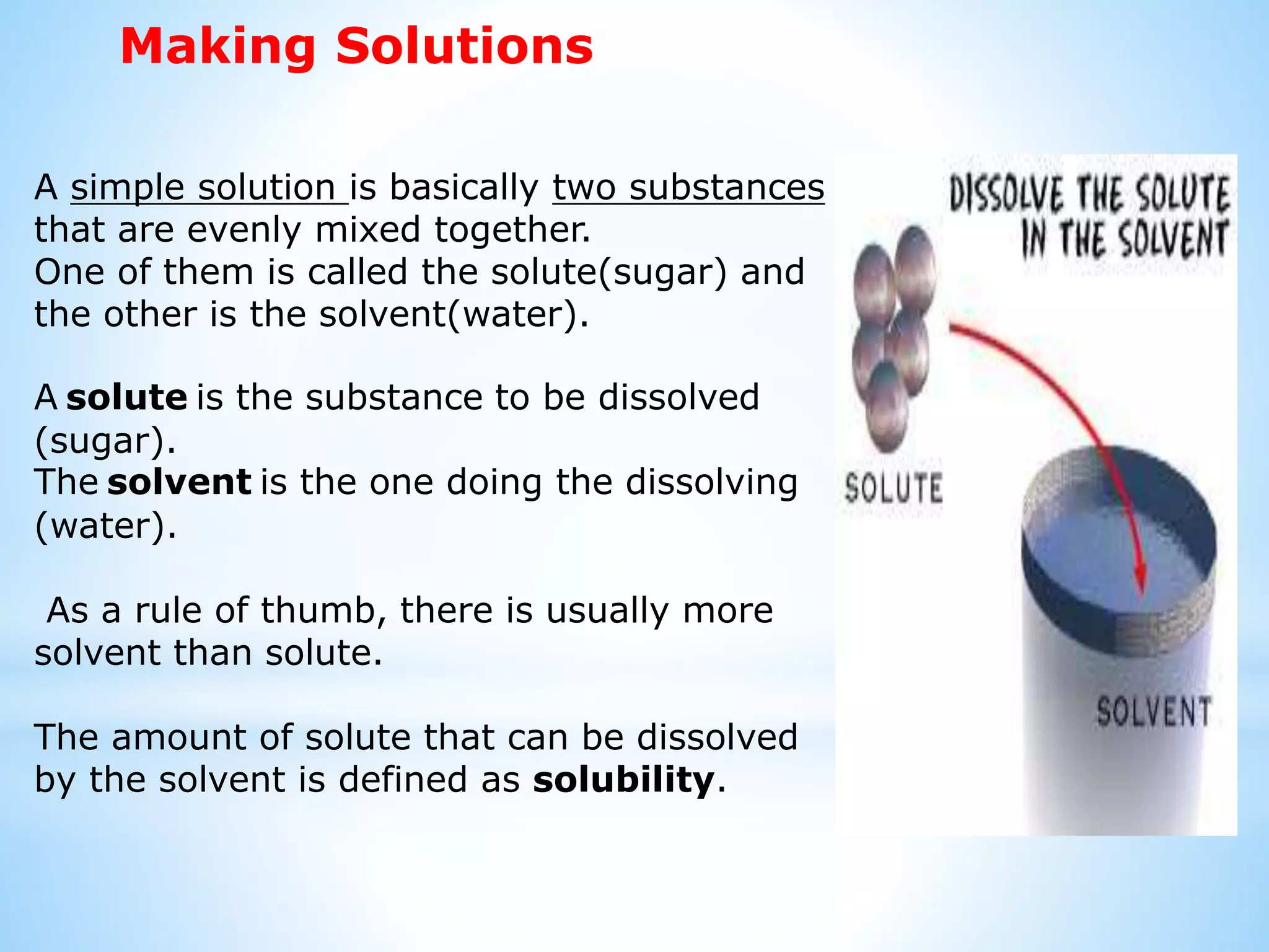 solution and solubility | PPTX
