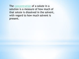 solution and solubility | PPTX