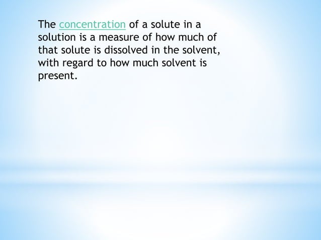 solution and solubility | PPTX