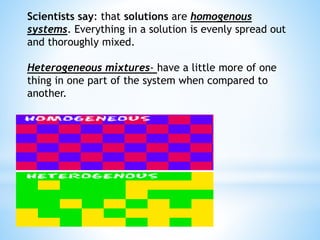 solution and solubility | PPTX