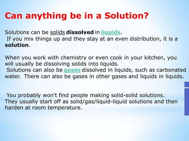 solution and solubility | PPTX