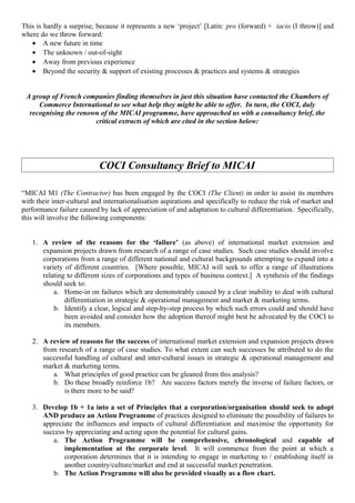 Micai ic marketing new schedule and assignment | ODT | Large Business ...