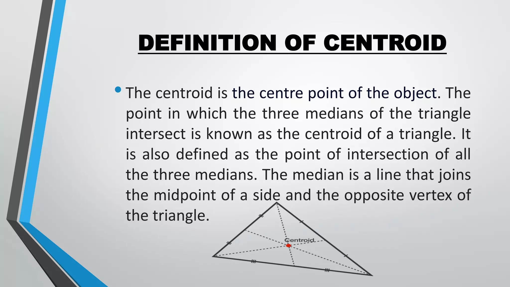 CENCEPT OF CENTROID | PPT