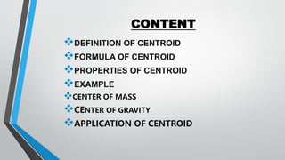 CENCEPT OF CENTROID | PDF