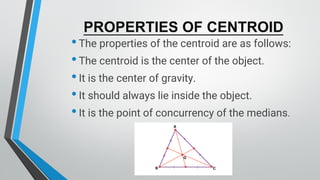 CENCEPT OF CENTROID | PPT