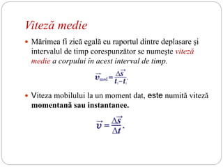 Mişcarea rectilinie uniform variată. acceleraţia | PPTX
