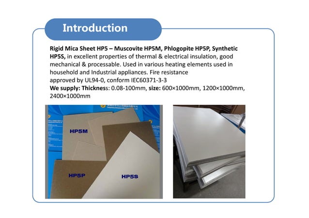 Mica sheet electrical insulation | PDF