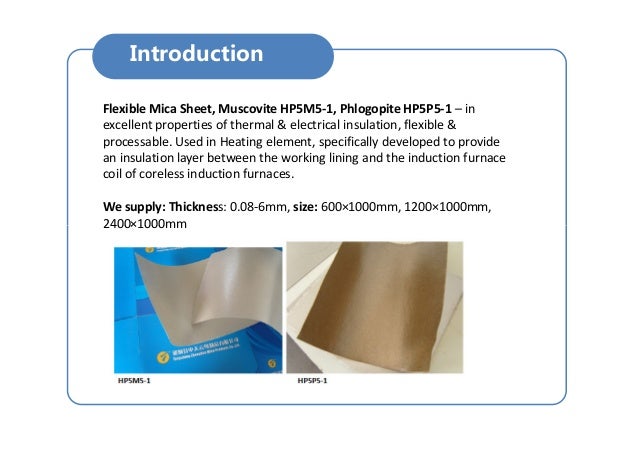 Mica sheet electrical insulation Mica sheet electrical insulation