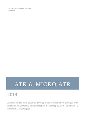 Micro ATR - A review | PDF