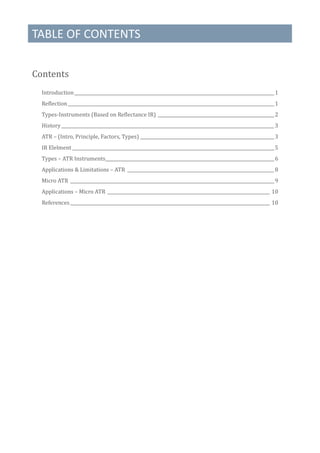Micro ATR - A review | PDF