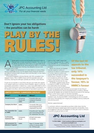 JPC " About the Business" | PDF