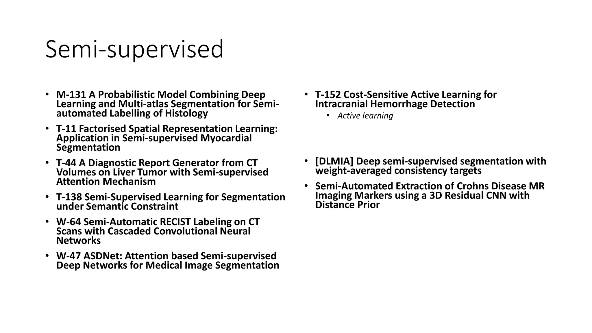 Miccai2018 paperlist | PPTX
