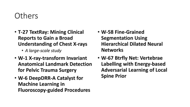 Miccai2018 paperlist | PPT