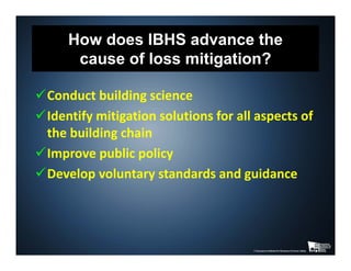IBHS FORTIFIED Building Programs | PPT