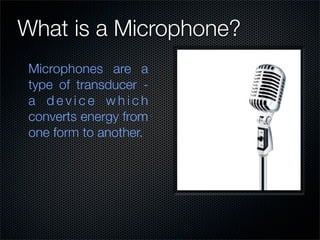 An Introduction to Microphone | PDF