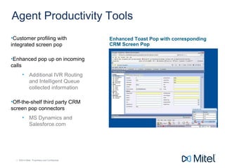 Award Winning Mitel MiContact Center Solutions | PPT