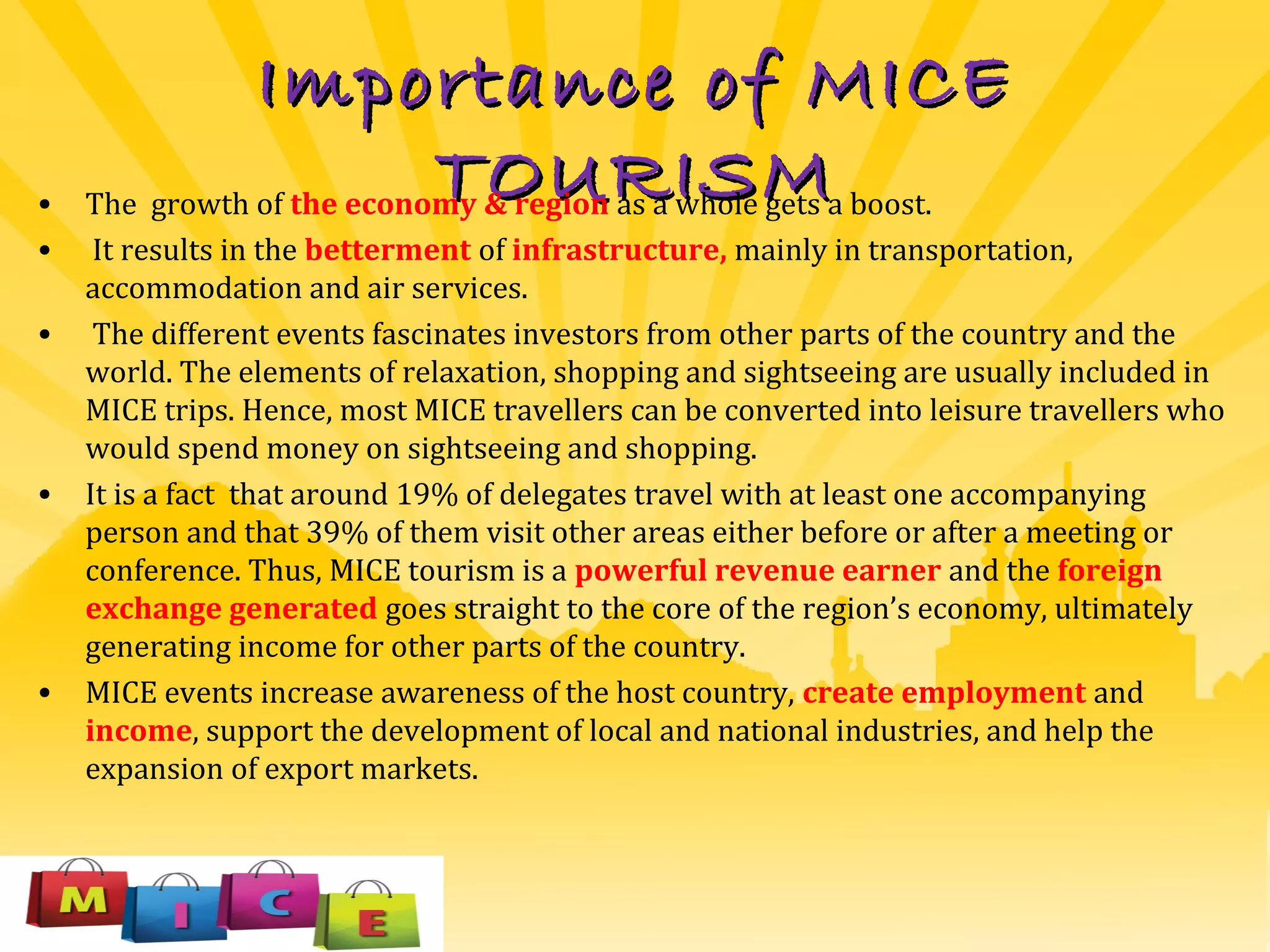 MICE TOURISM | PPT