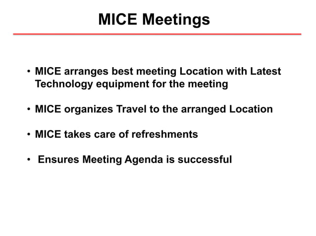 MICE - Meeting Incentive Conference Exhibition | PPTX | Business Travel ...